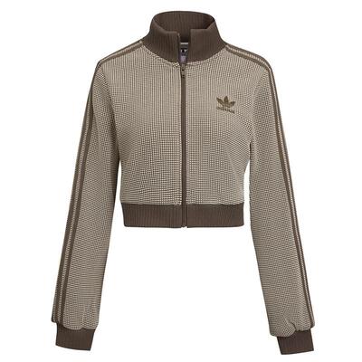 adidas阿迪达斯三叶草女子复古运动休闲短款立领夹克外套KC2645