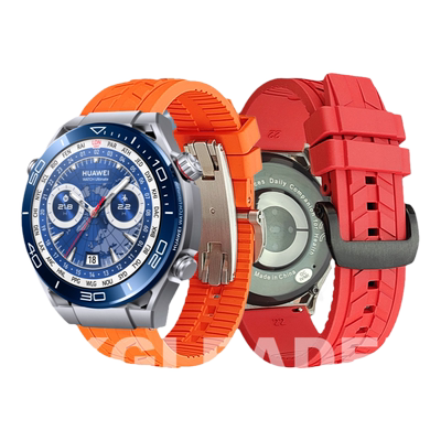 AKGLEADER华为氟橡胶表带米其林