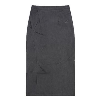 RAPPEYE直筒不规则捏褶西装半裙