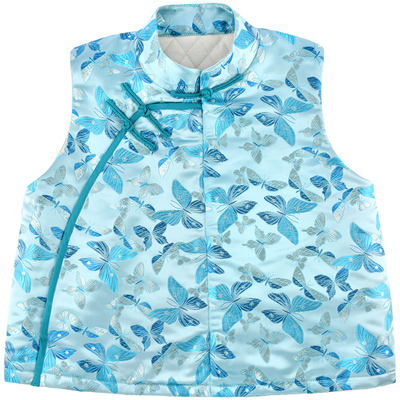 BUSYEGG冬中式盘扣儿童保暖马甲