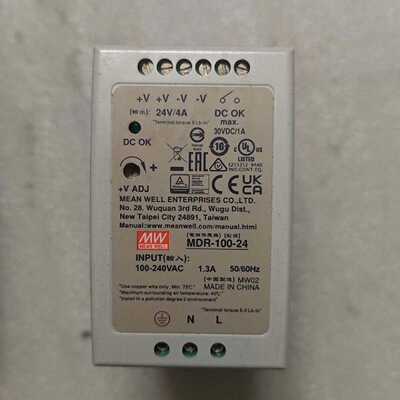 询价-明纬MDR10024导轨式开关电源24V4A输入100