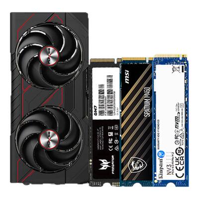 AMD蓝宝石RX9060XT显卡固态套装