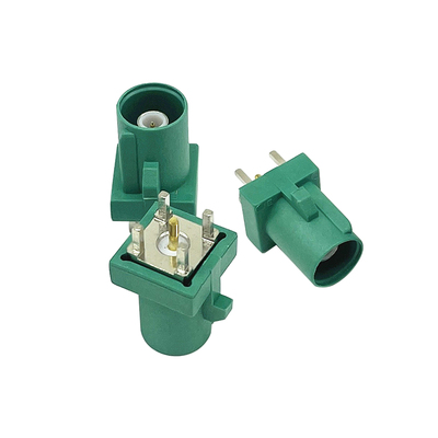 FAKRA头车载连接器公头直角弯脚