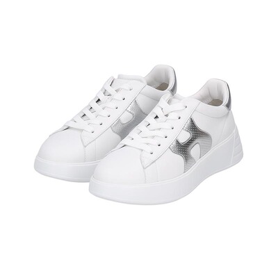 HOGAN 女士厚底系带运动休闲鞋小白鞋跟高5cm HXW5620DN6PNCS