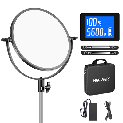 纽尔圆形补光灯人像直播摄影视频