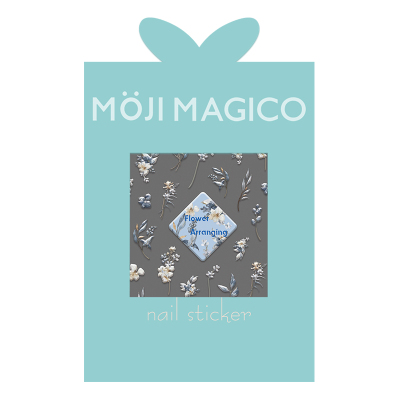 茉季中国美甲贴纸立体浮雕效果