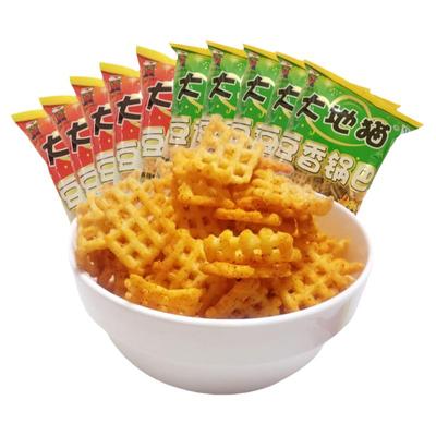 大地猫90克豆香锅巴酥脆麻辣味