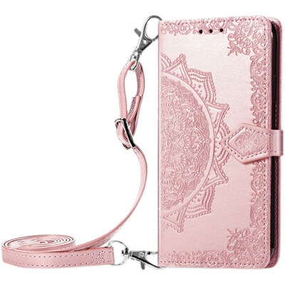 适用vivo仿皮防摔斜挎保护皮套