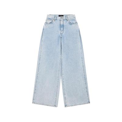 【免费改裤】WE11DONE25早秋女款宽松休闲低腰牛仔裤