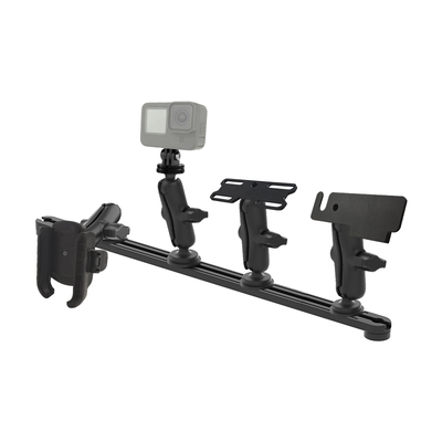 东风猛士M817车载手机支架 中控集成多设备导轨固定 兼容RAM支架