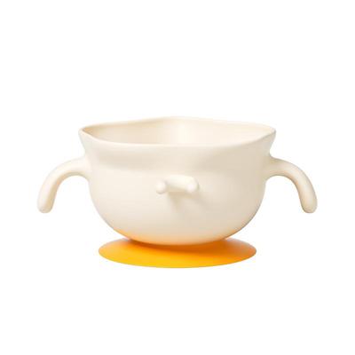 宝宝硅胶鹰嘴蛋花碗学吃饭喝汤碗