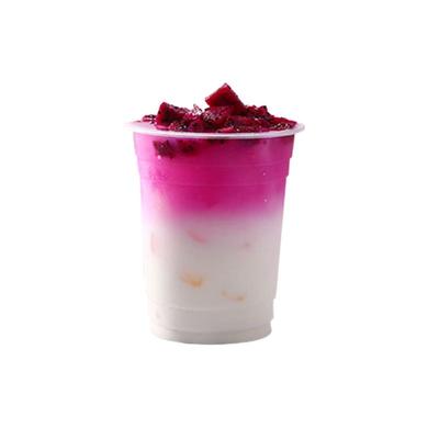 口径一次性奶茶500ml果汁塑料杯