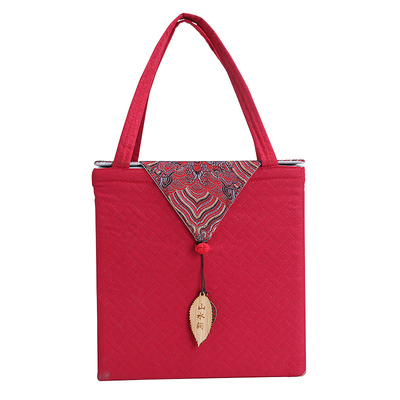 礼盒刺绣手提云锦布袋包装茶叶罐