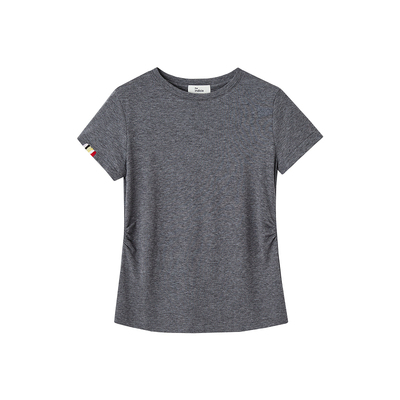 indicia标记2026春季新款松弛氛围感舒适莱赛尔百搭T恤 L2A6TX010