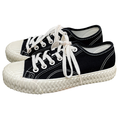 黑色低帮男女同款时尚潮流帆布鞋