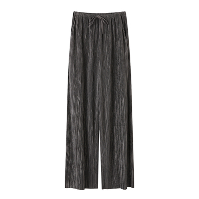 三宅风立体抽绳橡筋腰空气裤