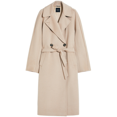 【甄选惠享】Weekend MaxMara 24秋冬女装系带羊绒大衣5016084206