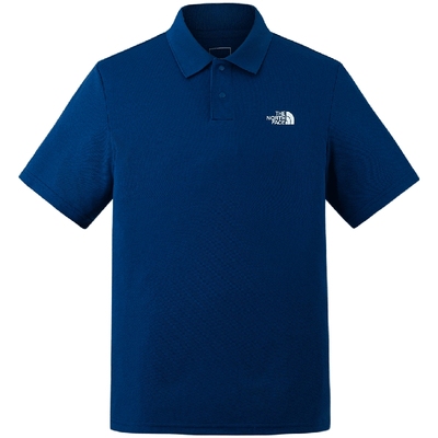 北面男吸湿透气UPF防晒短袖Polo