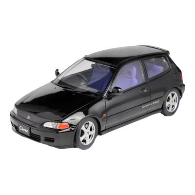 本田思域Civic EG6 SiR II 黑色 LCD 1:18 全开合金汽车模型