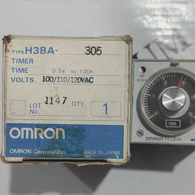 OMRON H3BA305 ELECTRONIC TIMER TIMING 0.5S100H VOLTAGE 110VA