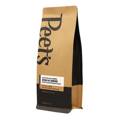 【自营】Peets皮爷迪克森少校低因咖啡豆250g*1袋香醇深烘黑咖啡