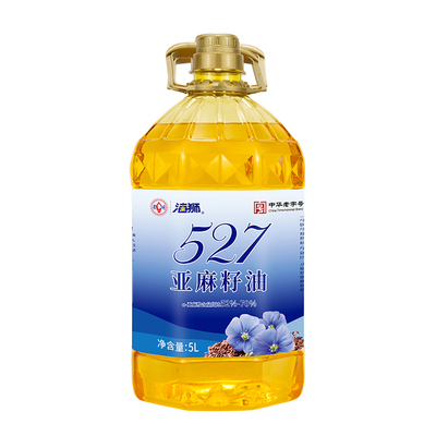 光明海狮527亚麻籽油5L高亚麻酸