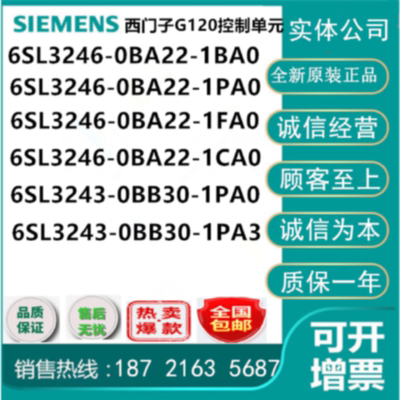 议价控制单元6SL3246-0BA22-1BA0/3243-0BB30-1PA0/1FA0/1CA0/1PA