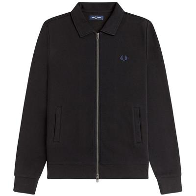 FRED PERRY男士休闲卫衣2025冬季新款翻领拉链麦穗刺绣开衫J1328