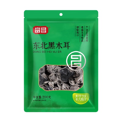 富昌东北无根黑木耳干果200g