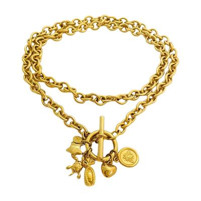 Monet流苏镀金多层项链