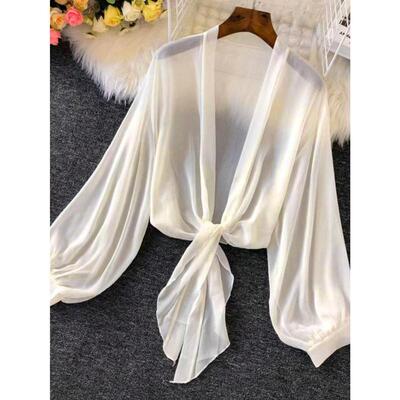 N 12785 UV Protection Summer Chiffon Shirt omen 夏季防晒雪