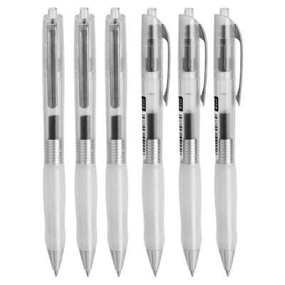 得力臻顺滑笔中性s60Ma按动笔