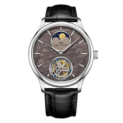 海鸥表男款手表陨石盘月相陀飞轮商务休闲多功能手动陀飞轮7081