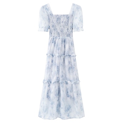 今年流行的漂亮雪纺有内里连衣裙