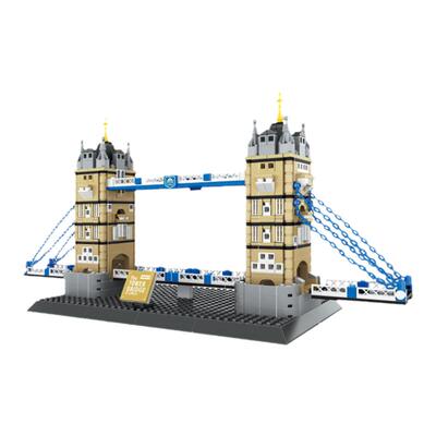 万格地标建筑伦敦双子桥积木