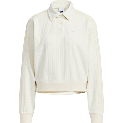Adidas/阿迪达斯正品三叶草女士时尚宽松短款针织POLO衫KS5982