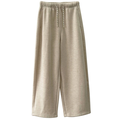 醋酸羊毛加绒休闲裤女秋冬裤子