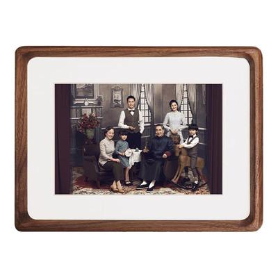 全家福实木相框挂摆两用榫卯结构