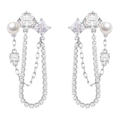 [新品]abyb珍珠流苏耳饰轻奢耳环