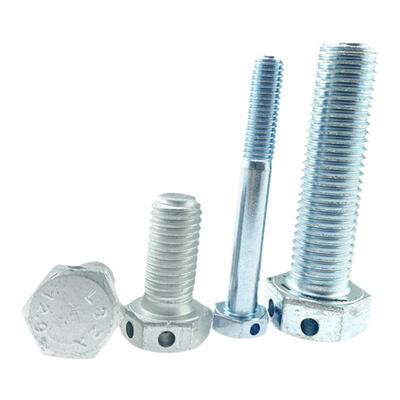 镀锌高强头部打孔外六角螺栓