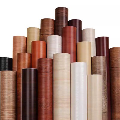 波音软片防水墙纸门贴书桌仿木