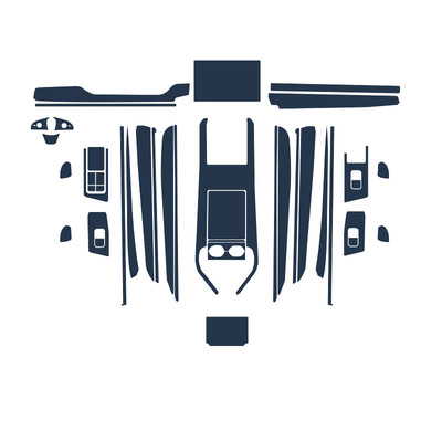 23款特斯拉ModelS内饰贴膜透明