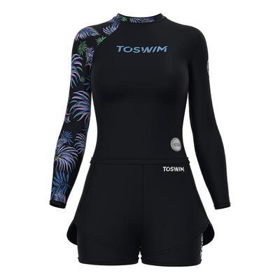 toswim分体泳衣女温泉泳衣女冲浪