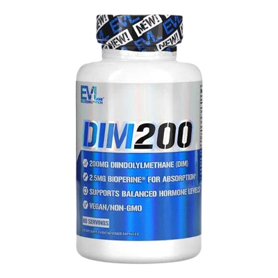 EVLution Nutrition二吲哚基甲烷DIM胶囊高含量荷尔蒙水平