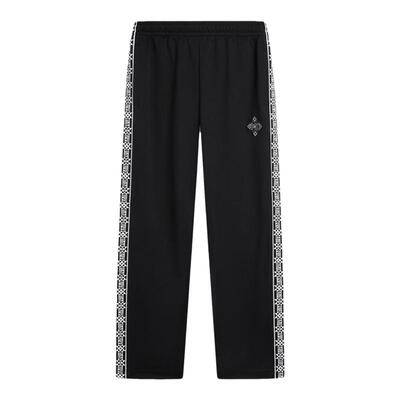 Lining/李宁正品冬季男子中国文化系列针织直筒长运动卫裤AKYT683