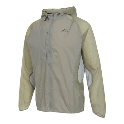 Nike耐克男子拒水越野跑步夹克夏新款透气梭织连帽外套FN4003-320