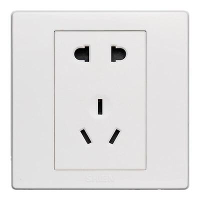 开关插座SHIEN五孔86型暗装面板