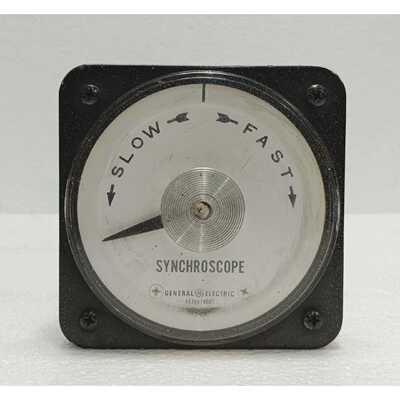 GE Synchroscope Panel Meter 120V 60Hz AB30 105452AAAA1