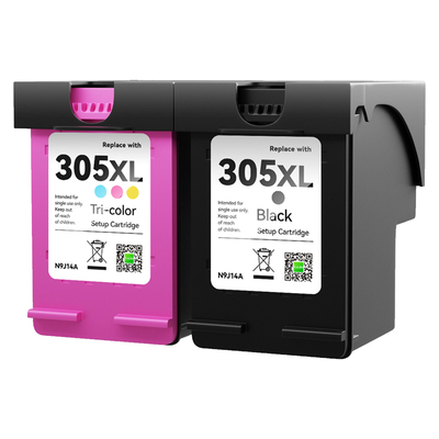 才进适用惠普305墨盒hp DeskJet 2710 2720 6010 6012打印机2320 6020 6022黑彩色6410 6412 4120可加墨305XL