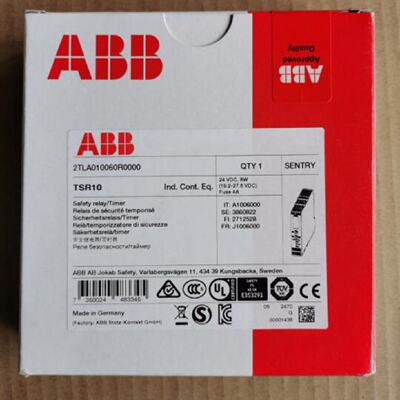 议价原装ABB安全继电器  Sentry TSR10 24VDC  2TLA010060R0000